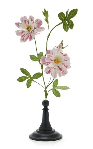 ERBAVOGLIO MILANO Double Variegated Rose Handcrafted Metal Sculpture - Multi