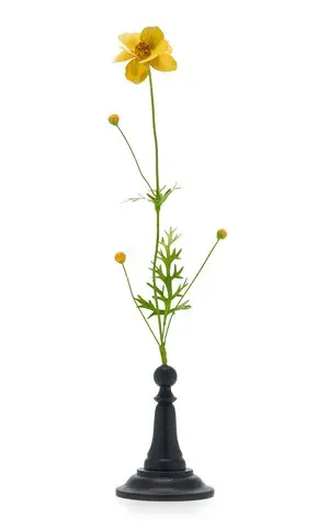 ERBAVOGLIO MILANO Cosmea Handcrafted Metal Sculpture - Yellow
