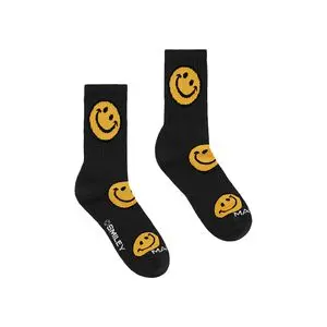 MARKET Market Smiley Vintage AOP Socks Black