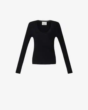 Isabel Marant Étoile Selenie Silk Sweater - Black