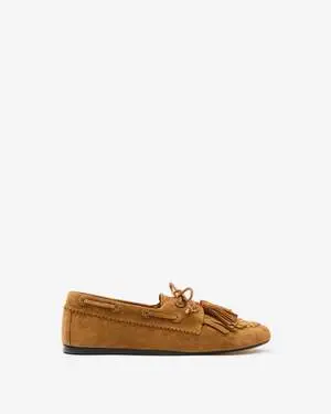Isabel Marant Étoile Suede Loafers With Tassel And Fringe Detailing - Brown