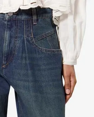 Isabel Marant Étoile Lisha Barrel Leg Jeans - Blue