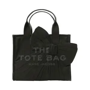Marc Jacobs The Oversized Bow Canvas Medium Tote Bag - Black