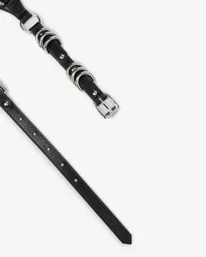 Isabel Marant Étoile Bolton Leather Belt With Metal Rings