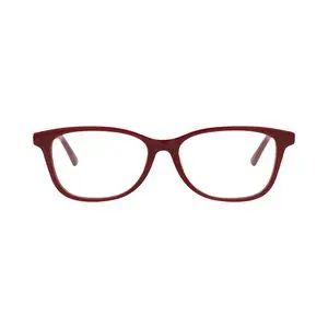 Bottega Veneta Square-frame Acetate Optical Frames 'burgundy Transparent - Red