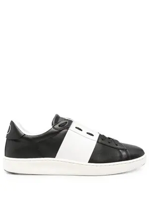 Valentino Garavani Sneakers Open Royco In Nappa Leather - Black
