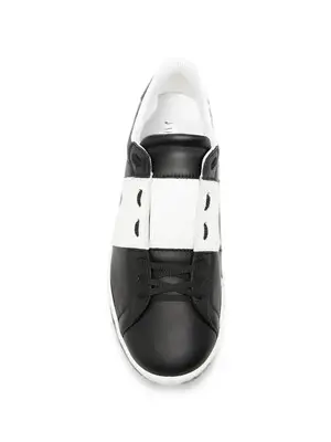 Valentino Garavani Open Royco Sneakers In Nappa Leather - Black