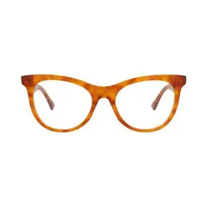 Bottega Veneta Round-frame Acetate Optical Frames 'havana Transparent - Multicolor