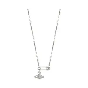 VIVIENNE WESTWOOD Lucrece Pendant 'platinum/white