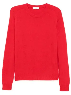 ROBERTO COLLINA Long Sleeve Crew Neck Pullover - Red