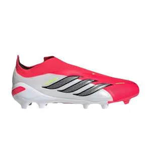 Adidas Predator Elite Laceless Fg Gs 'lucid Core Black Cloud White - Red