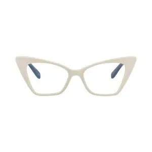 Saint Laurent Cat Eye-frame Acetate Optical Frames 'ivory/black - Cream