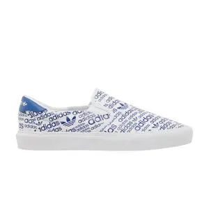 Adidas Court Rallye Slip 'allover Logo Collegiate Royal - Blue