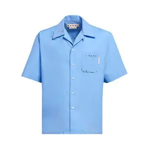 Marni Bowling Shirt 'iris - Blue