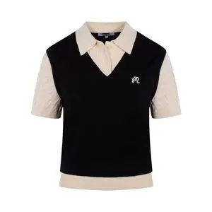 MALBON Veronica Layered Polo Shirt