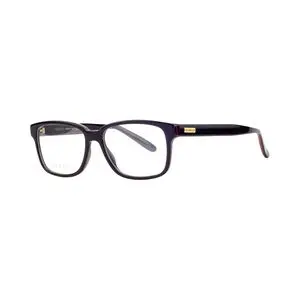 Gucci Square Optical Glasses /transparent - Black