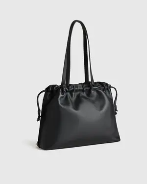 Quince Marcella Drawstring Tote - Black