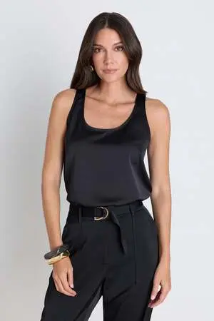 THE NOLI SHOP The Noli Shop Kay Silk Top Black