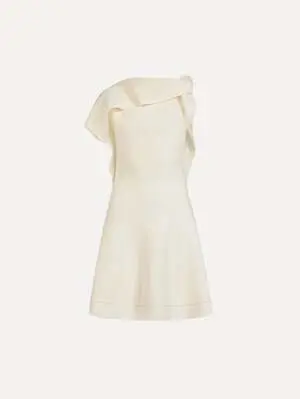 Oscar De La Renta Drape-detailed Knit Dress