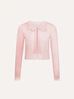 Oscar De La Renta Botanical Tie-neck Cardigan