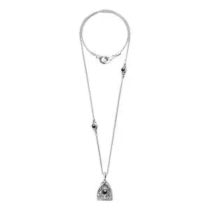 CORSO JEWELRY Mi Ojo Torsal Silver Obsidian - Black