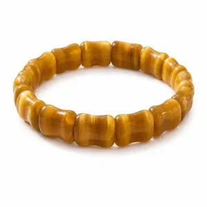 ORIGIN OF HEARTS Gold / Brown Dune Bracelet – Natural Golden Tiger's Eye Gemstone Bracelet - Gold/brown