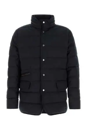 MOORER Down Jacket In Polyester Blend - Blue