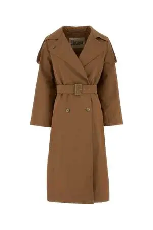 Herno Cotton-blend Trench Jacket For - Brown