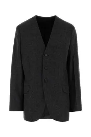 JIL SANDER Wool Blazer - Grey