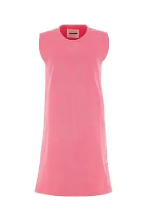 JIL SANDER Fluo Polyester Mini Dress - Pink