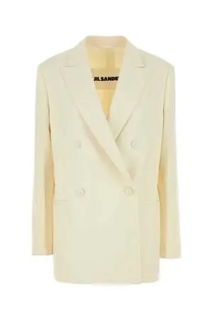 JIL SANDER Virgin Wool Blazer - Yellow