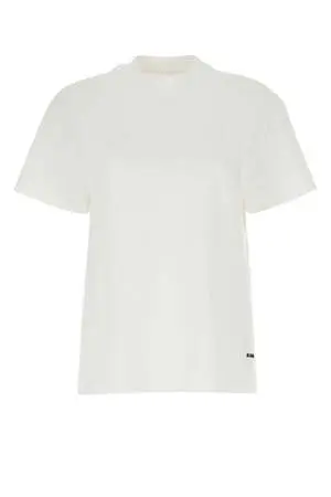 JIL SANDER 100% Cotton T-shirt Set - White