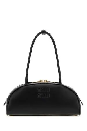 Miu Miu Beau Shoulder Handbag In Leather - Black