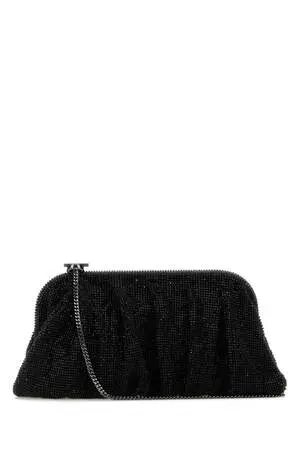 Benedetta Bruzziches Rhinestone Knit Clutch