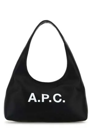 A.p.c. Synthetic Leather Mini Ninon Shoulder Handbag - Black