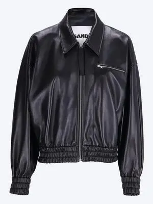 JIL SANDER Leather Blouson Jacket For Spring/summer 2026 - Black