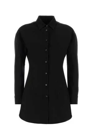 JIL SANDER Wool Blend Button-front Shirt
