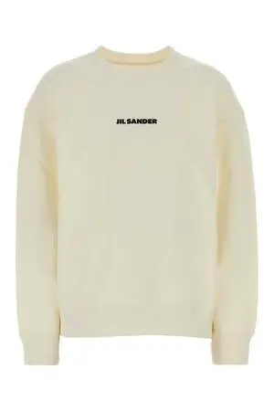 JIL SANDER Ivory Cotton Sweatshirt For - White