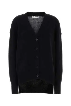 JIL SANDER JIL SANDER Oversized Cashmere Cardigan Black