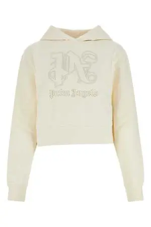 Palm Angels 100% Cotton Sweatshirt - White