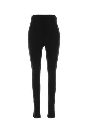 JIL SANDER Stretch Virgin Wool Blend Pant - Black