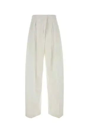 JIL SANDER Tailored Cotton-silk Blend Pants
