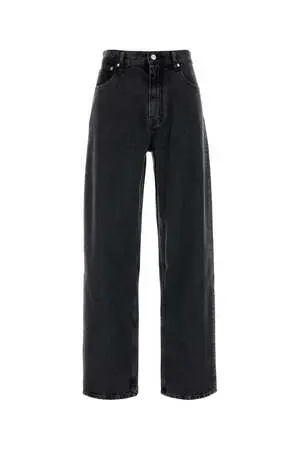 JIL SANDER 100% Cotton Denim Jeans - Black