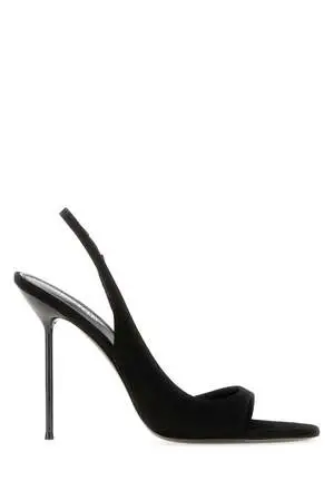 Paris Texas Lidia Suede Sandals With 10.5 Cm Heel - Black