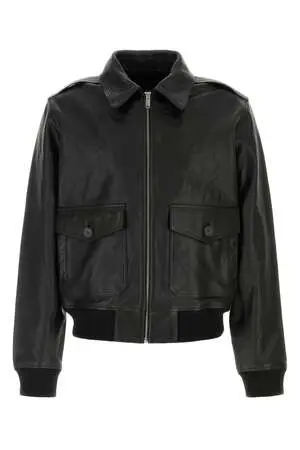 A.p.c. Ovine Leather Bomber Jacket