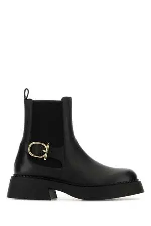 FERRAGAMO Tia Leather Ankle Boots