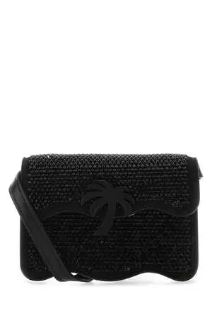 Palm Angels Palm Beach Mini Embellished Leather Micro Crossbody Bag
