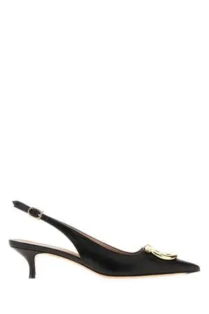 FERRAGAMO Sara 40 Slingback Pumps In Leather
