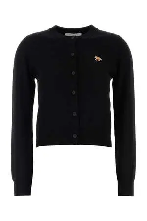 Maison Kitsuné Wool Cardigan - Black