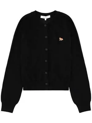 Maison Kitsuné Wool Cardigan - Black